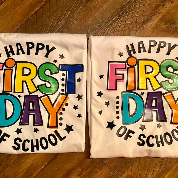 Happy First Day of School Svg, Back to School Svg, Teacher First Day ...