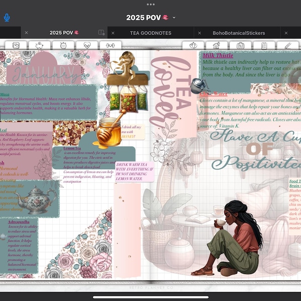 NOTES and LISTS OVERLAYS Stickers for Digital Planners Goodnotes ...