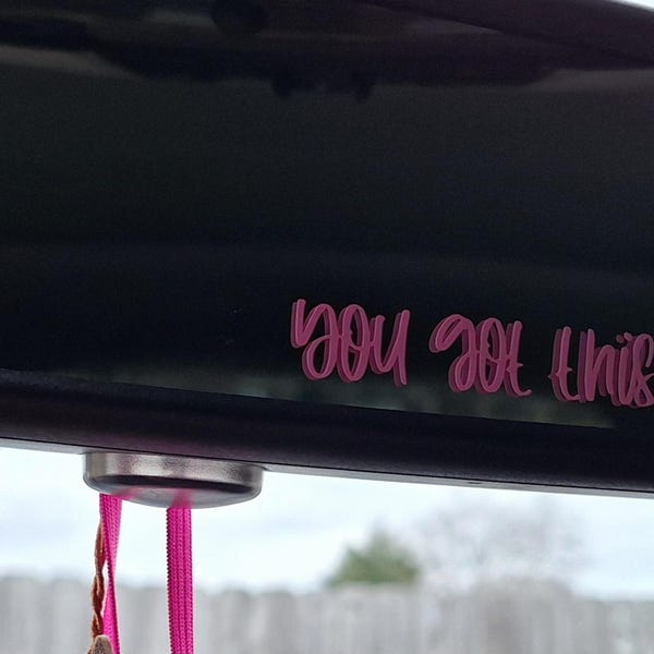 You Got This Momma Vinyl Decal - Rear View Mirror Car Sticker - Etsy