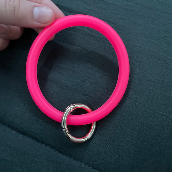 Silicone Bangle Bracelet Keychain,key Saver,lanyard Bracelet,keyring ...