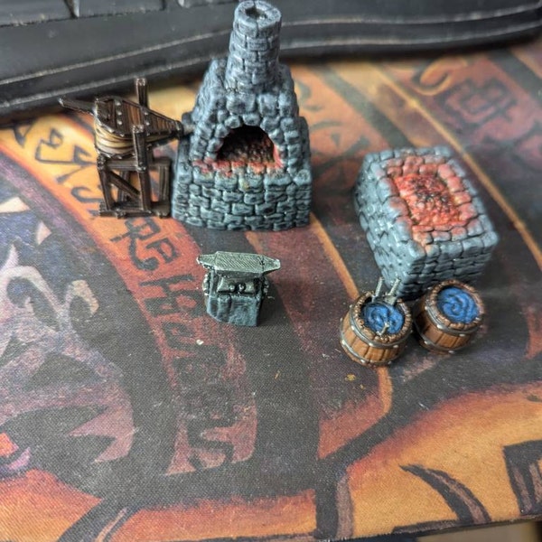 Traps RPG Miniature Furniture 3D Printed 28mm Scatter Terrain Tabletop ...