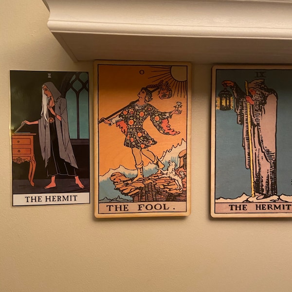 Tarot Cards the Fool Wall Art Wood Wall Decor the Fool Tarot ...