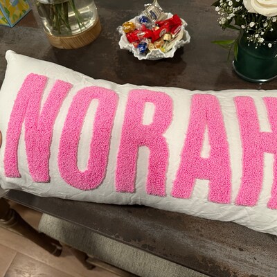 Personalized Zip Code Pillowcase, Punch Needle Pillow, Custom ...