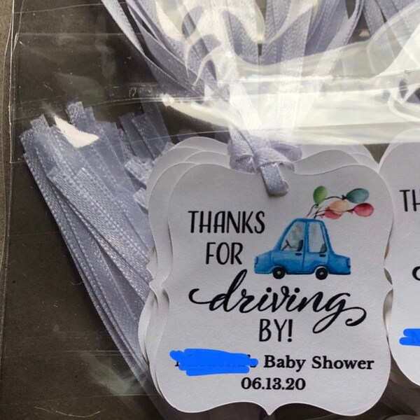 Drive by Birthday Tags,drive by Baby Shower Tags,drive by Party Tags ...