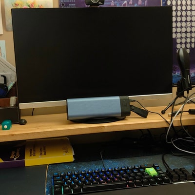 Rowlands Rustic Hand Built Monitor Shelf Stand - Etsy UK