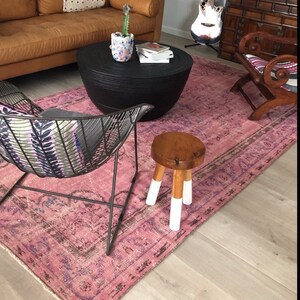 Boho Decor Rug, Orange Vintage Rug, Handmade Rug, Design Rug, 9.3 X 5.7 ...