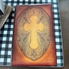 Celtic Cross-leather Family Bible-handcrafted Leather-customized Family ...