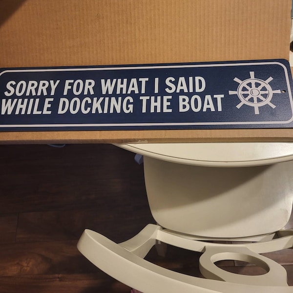 Funny Dock Sign, Boat Dock Sign, Dads Boat Decor, Boating Humor ...