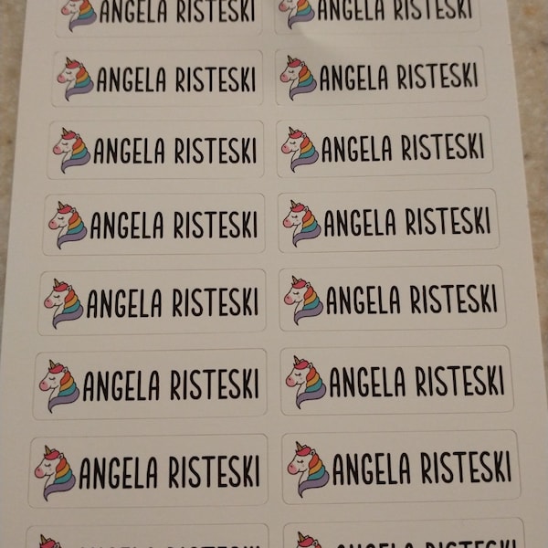 Kids Name Stickers and Iron on Labels, Daycare Name Labels, Preschool ...