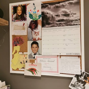 Extra Large Framed Cork Board Black Solid Wood Frame 102 X - Etsy UK