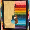 Guitar Applique Quilt Pattern, "beautifully Acoustic" (67" X 57") Twin ...