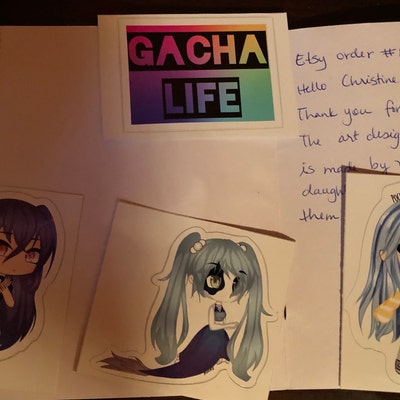 Gacha Life Art Stickers Bundle Set of Ten 10 Stickers - Etsy