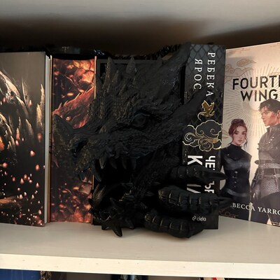 Dragon Book Nook, 3d Printed Fantasy Book Shelf Décor and Bookends - Etsy