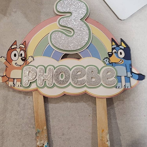 Bluey Inspired Favour Tags, Handmade Birthday Party Gifts Baby Toddler ...