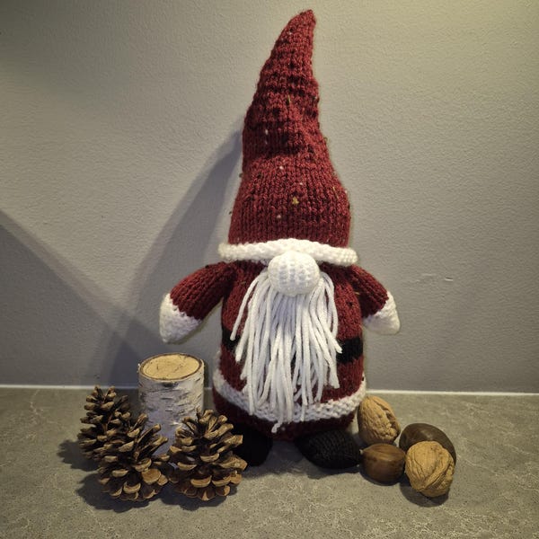 PDF Knitting Pattern Santa Gonk Xmas Gnome Toy Ornament & Chocolate ...