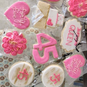 40th Birthday Cookies - Etsy