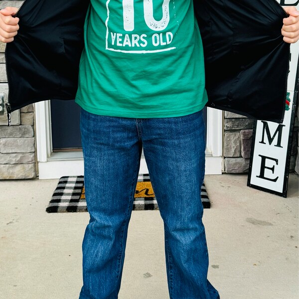 10th Birthday T-shirt: Officially Ten, Vintage Style - Etsy