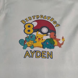 8th Birthday Boy Svg, Personalized Age, Birthday Boy Shirt, Custom Age ...