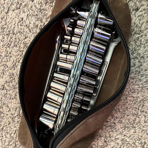 Waxed Canvas Wrench Roll 15 Pocket - Etsy
