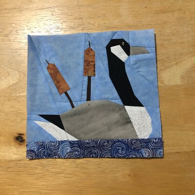 Goose on the Lake Paper Piecing Block in PDF - Etsy