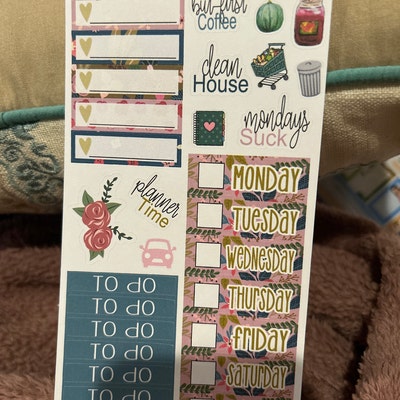Deluxe Weekly Planner Sticker Kit - Etsy