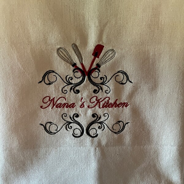 Split Monogram Embroidery Design Cooking Embroidery Design Kitchen ...