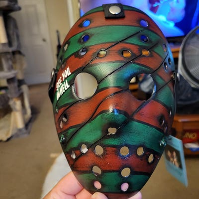 Custom Freddy Vs Jason Mask Hand Painted - Etsy