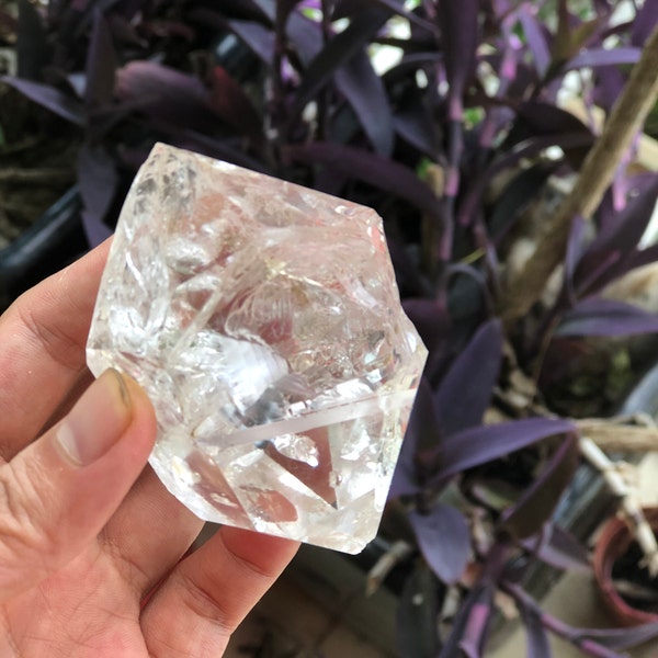 Herkimer Diamond Light Code Activation Master Crystal W/ Layered ...