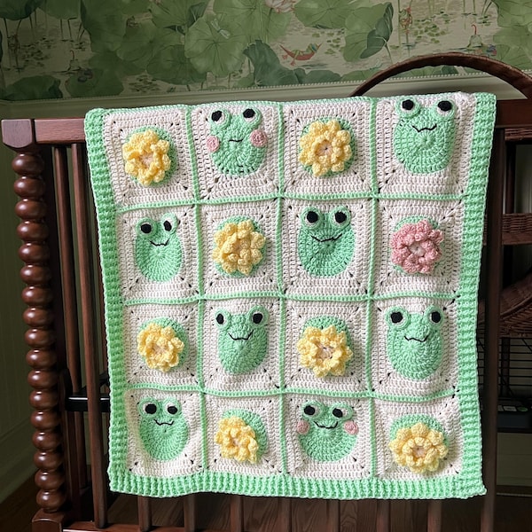 CROCHET PATTERN ‘loopy Lily’ Granny Square Instant Download Crochet ...