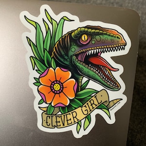 Clever Girl Sticker Vinyl Sticker Tattoo Flash - Etsy