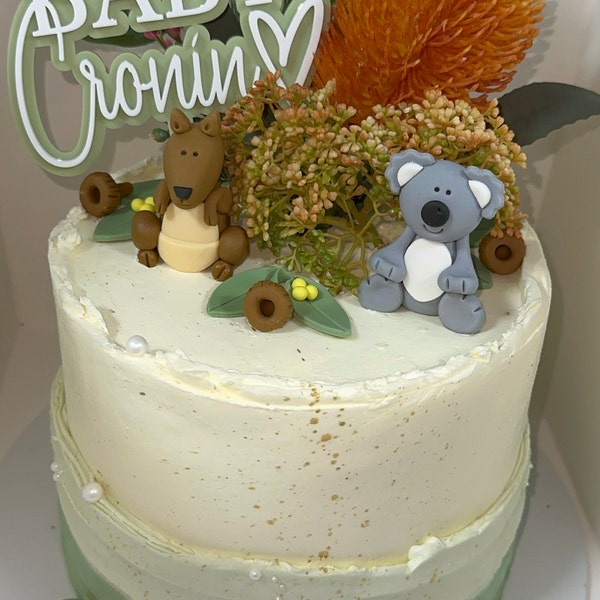 Australiana Cake Toppers, Australian Native Fondant Cake Topper, Koala ...