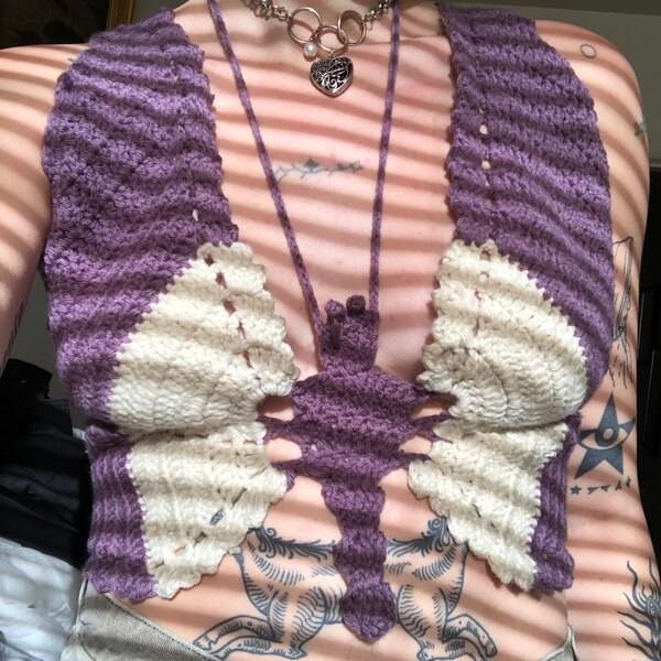 Crochet Butterfly Top Pattern - Etsy