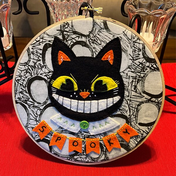 Halloween Cat PDF Pattern, DIY Sewing Feltie - Etsy