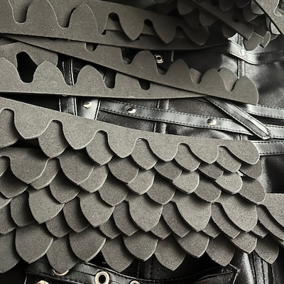 LARGE Dragon Scales Black 2mm EVA Foam - Etsy