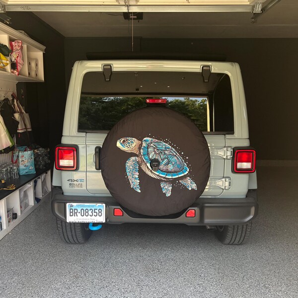 Spare Tire Cover Compass Abstract Colorful for Jeep Ford Bronco ...