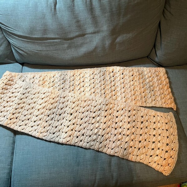 Crochet Pattern Flat Triangular Scarf "delia" - Etsy