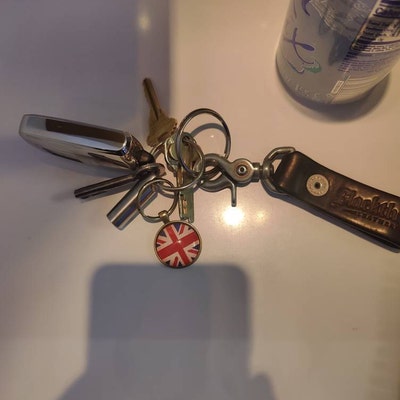 Globe Keychain World Map Planet Earth Geography Key Chain Key Fob Car ...