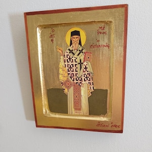 Synaxis of the Bodiless Powers Handmade Icon Golden Leaves Plated - Etsy