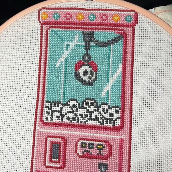 Creepy Claw Machine Cross Stitch Pattern PDF - Haunted Claw Crane ...