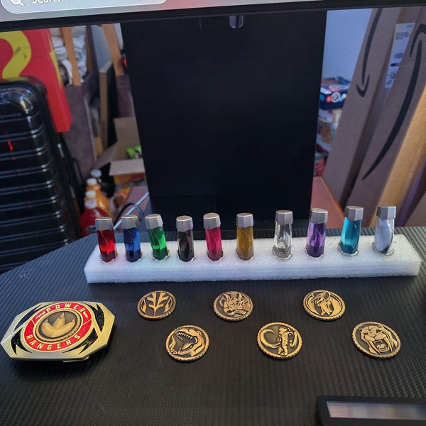 Flawed Power Energem Set of 10 Ranger Dino Crystal - Etsy