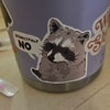 Raccoon Respectfully No | Sarcasm Funny Raccoon Sticker | Gifts Under ...