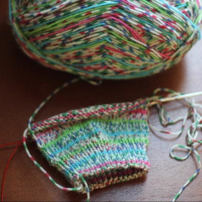 Sock Yarn Self Patterning. 50g Ball of Schoeller and Stahl Fortissima ...