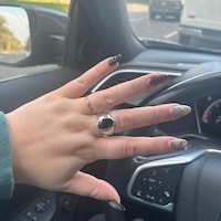 Tiny Initial Ring, Gold Fill or Sterling Silver, Personalizable Letter ...