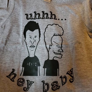 Hey Baby, Beavis, Butthead, Funny 90s Shirt, 90s Kid, Graphic Tee ...
