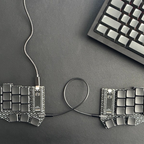 Fully Built Aurora Sofle V2 Low Profile Split Mechanical Keyboard With ...