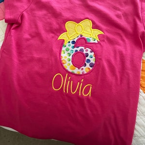 Bow Numbers Birthday Set Applique Digital Machine Embroidery Design 3 ...