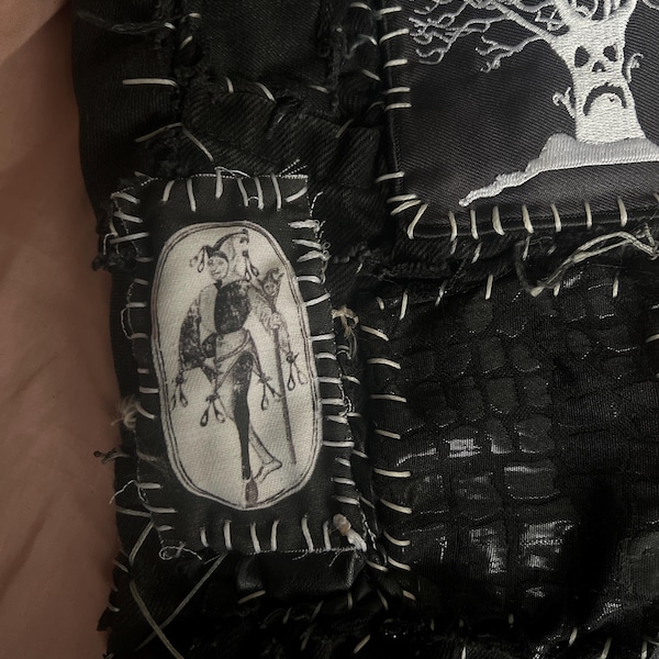 Bat Patch | Punk Accessories Goth DIY Handmade Horror Patches ...