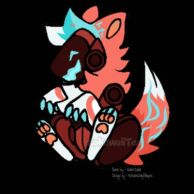 Chibi Jumping Wolves / P2U Furry/fursona Base - Etsy