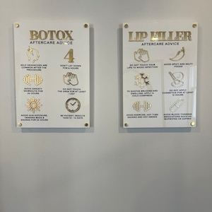 Lip Filler Injections Journey Acrylic A3 Wall Sign Beauty Sign Business ...