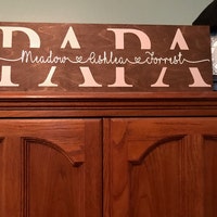 Papa Fathers Day Gift Papa Sign Gift for Papa Rustic Sign for Papa Gift ...